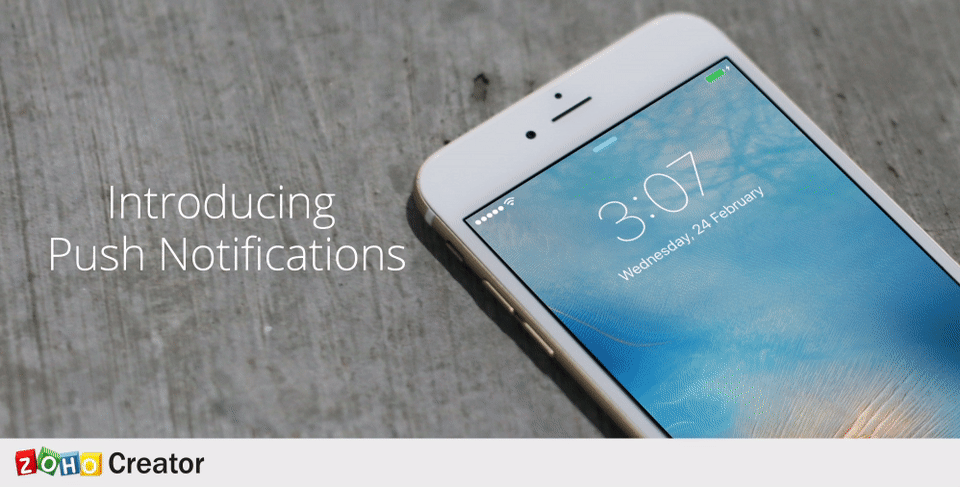 Introducing push notifications in Zoho Creator - TheCloudKey